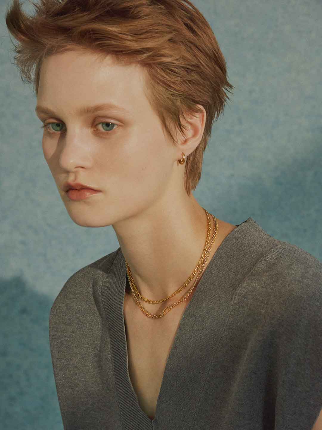 kiuna(キウナ) | キウナ トリニティ ネックレス 41cm - イエローゴールド | ESCAPERS ONLINE(エスケーパーズ ...