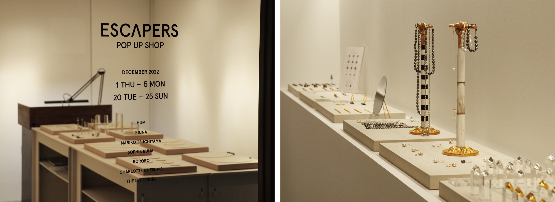22AWジュエリーポップアップイベント開催 – ESCAPERS ONLINE 公式通販サイト